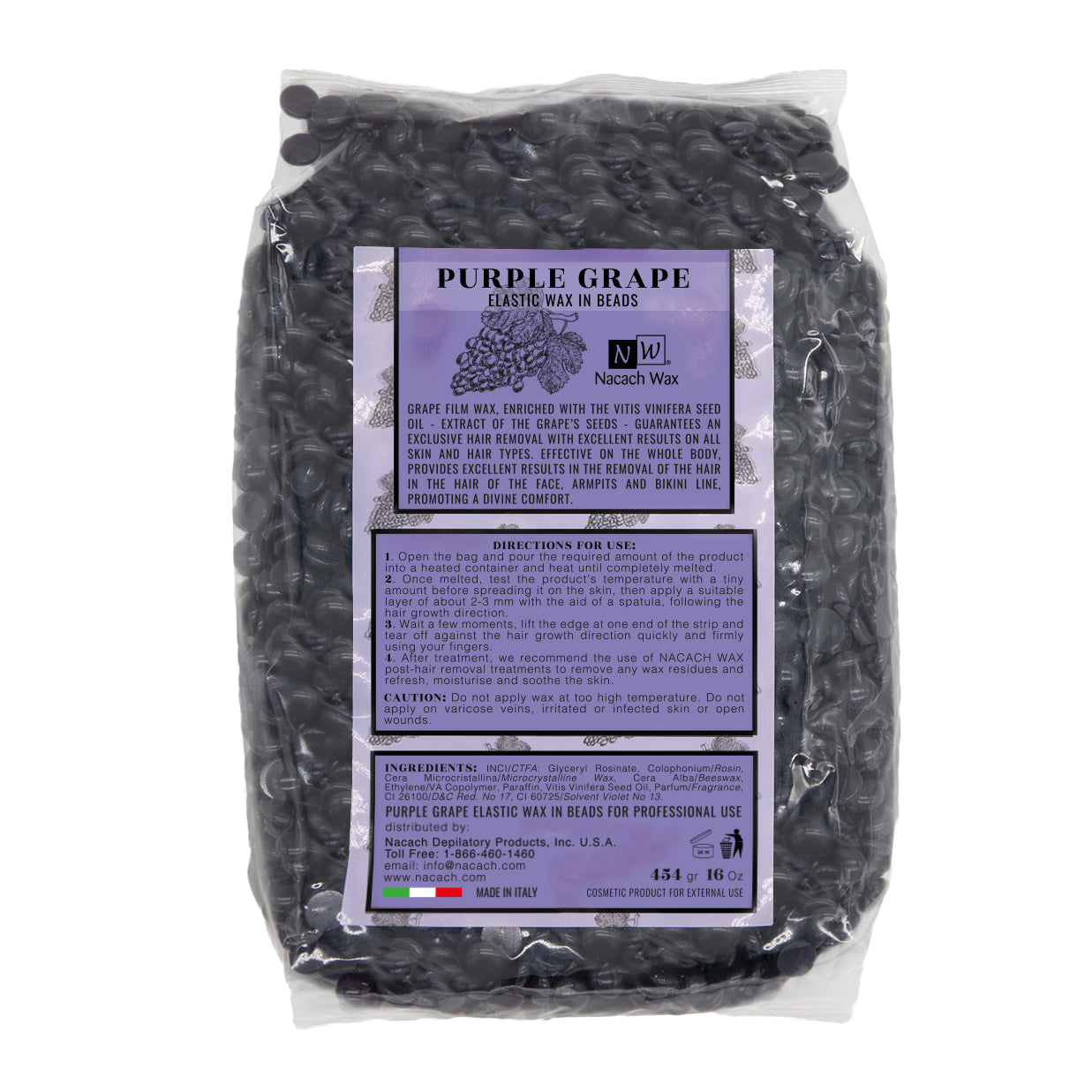 Purple Hard Wax Beads | Grape Hard Wax | Nacach Wax